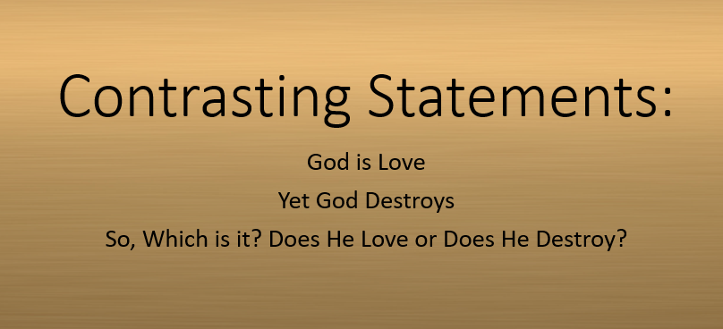 Contrasting Statements – The Bible In Your Hand